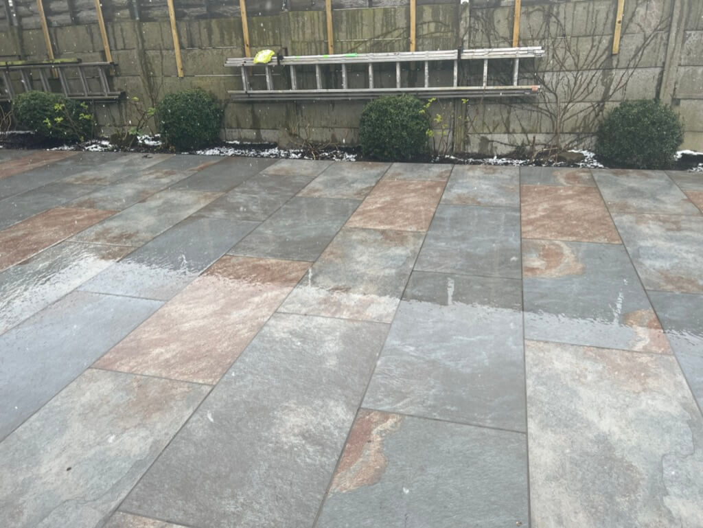 Symphony Copper Porcelain Patio liverpool | Abel LandscapesAbel Landscapes