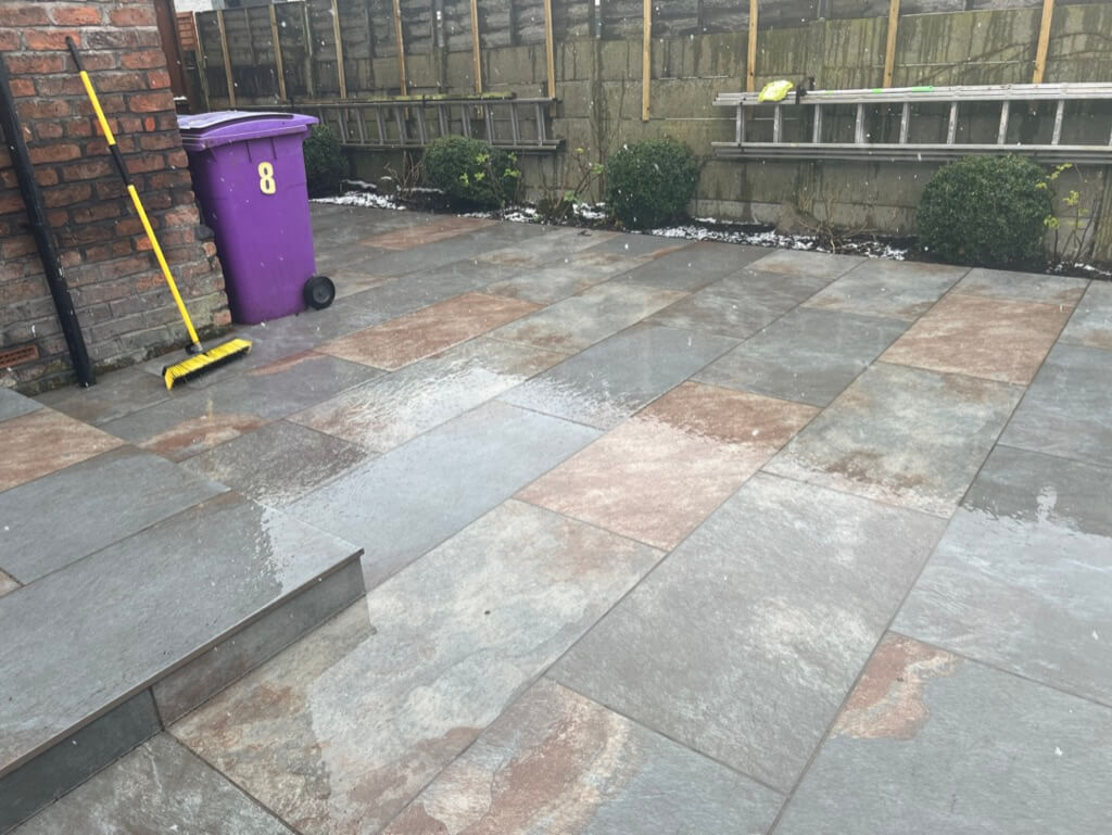 Symphony Copper Porcelain Patio liverpool | Abel LandscapesAbel Landscapes