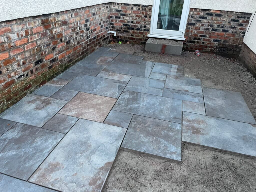 Marshalls Porcelain Copper Patio Crosby | Abel LandscapesAbel Landscapes